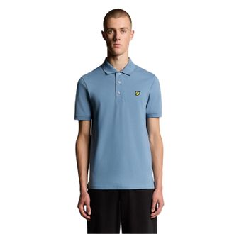 Lyle & Scott Poloshirt f&uuml;r Herren, kurz&auml;rmlig (Ozean Himmel)