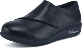 Generic Chaussures pour Hommes et Femmes à Largeur Extra Large, Baskets en Cuir Confortables, légères, à Semelles Plates, parfaites pour la Marche des Personn