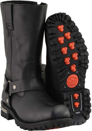 Milwaukee Leather Herren Mbm131-blk-10 Motorradstiefel, Schwarz