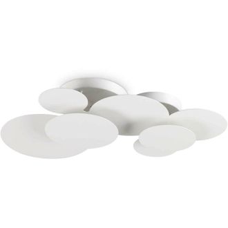 Ideal Lux Ideal Lux - cloud Plafonnier d&eacute;coratif Circles Blanc 74cm 3000K