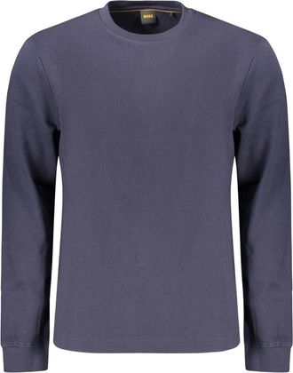 HUGO BOSS Round-Neck Strickwaren - - Knitwear - Herren - Blau - L