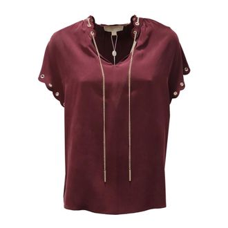 Michael Kors Seidenbluse - - Blouses & Shirts - Damen - Rot - S