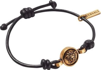 Versace Homme, Accessoires, Multicolore, Taille: ONE Size Bracelet en cuir Medusa 95