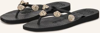 Sleepers Sleepers Flip-Flops Tapered Mit Schmucksteinen schwarz