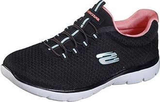 Skechers Femme Summits Top Player Fashion-sneakers, White Silver, 36 EU