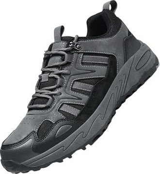 Generic Baskets de marche pour homme - Chaussures de course &agrave; pied plat - Antid&eacute;rapantes - Chaussures d&eacute;contract&eacute;es - Chaussures de randonn&eacute;e respirantes - So
