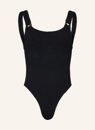 Hunza G Badeanzug Domino schwarz