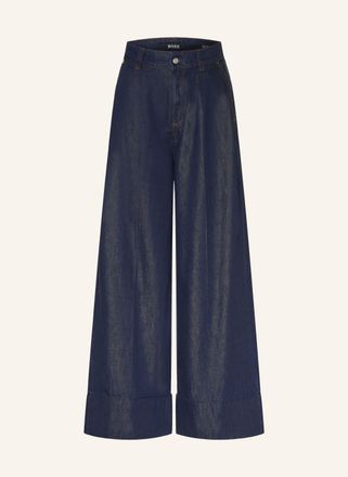 HUGO BOSS Wide Leg Jeans blau