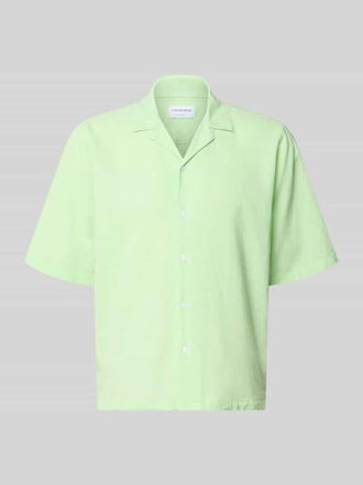 Lindbergh Cropped Freizeithemd aus Leinen-Baumwoll-Mix