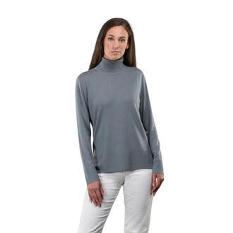 Moorer Femme, Pulls, Gris, Taille: 40 FR Turtleneck