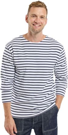 Armor Lux Herren Langarmshirt 1525, Blanc (400 Blanc/Navire), XXX-Large (Herstellergr&ouml;&szlig;e: 7)