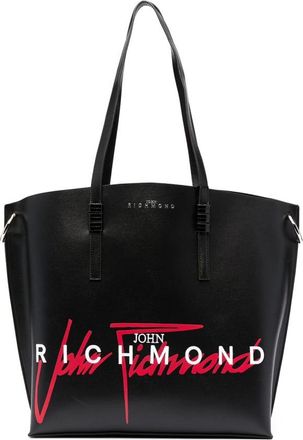 John Richmond Femme, Sacs, Noir, Taille: ONE Size Shopper Minimal avec Logo