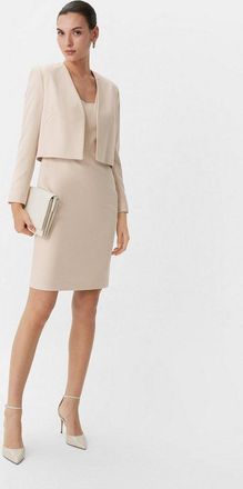 Comma Minikleid Kleid Elegantes Etuikleid mit Kappärmeln