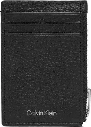 Calvin Klein Kreditkartenetui Foil Emboss N/S Zip Card Case LV04D1244G Schwarz