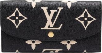 Louis Vuitton Portefeuille Emilie Pre-owned - Femme - Pre-owned - Noir - Taille: ONE Size