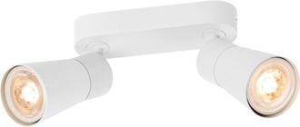 SLV PURI 2.0 Cone, Wand- und Deckenaufbauleuchte, long, 2 x max. 6 W GU10, weiß