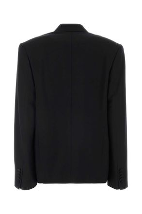 Dries Van Noten Womens Black Wool Blend Bosea Blazer Giacche E Gilet Jacket