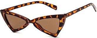 Generic Lunettes de soleil à monture oeil de chat pour femme rétro vintage triangle argenté lunettes de soleil pour conduite féminine, 5, Taille unique