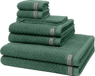 ROSS 8 teiliges Frottier-Set - Smart (2 X Wasch- 2 X Gäste- 2 X Dusch- 2 X Handtuch im Set) - 520 g/m2 - Baumwolle - Frottee - saugstark - weich und flausc