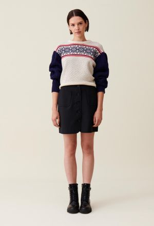 Claudie Pierlot Pull maille motifs col rond
