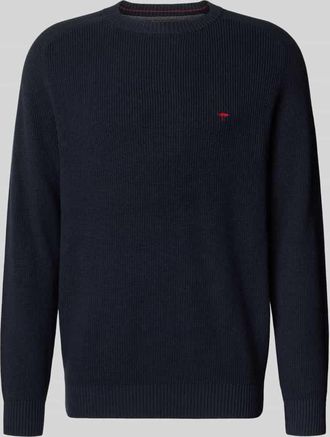 Fynch-Hatton Regular Fit Strickpullover aus reiner Baumwolle