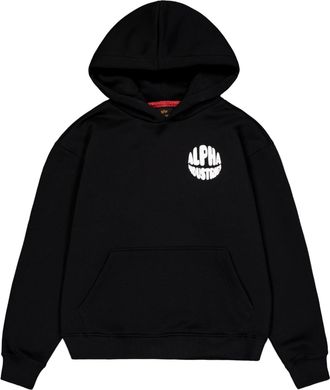 Alpha Industries Alpha Industries Damen Logo Hoodie BP Kapuzenpullover, Black, M