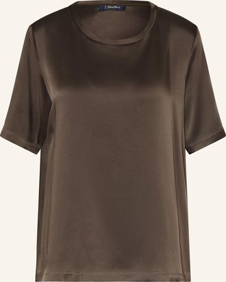 Max Mara Blusenshirt Rebby Aus Satin gruen