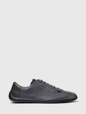 Camper Baskets slip-on Twins bicolores en cuir lisse avec lacets &eacute;lastiques