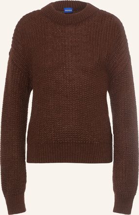 HUGO BOSS Hugo Pullover Slogeryna Mit Alpaka braun