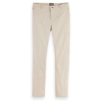 Scotch & Soda Men Stuart Chino Pants, Parchment, 36-30