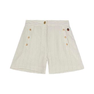 Busnel Femme, Shorts, Beige, Taille: 38 FR Pixie Short &agrave; Rayures