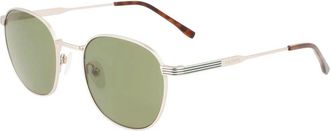 Lacoste unisex, Accessoires, Gris, Taille: ONE Size Lunettes de soleil rondes en m&eacute;tal