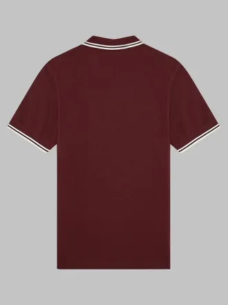Fred Perry Logo-Embroidered Polo Shirt - Red