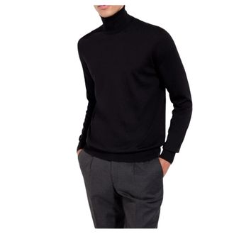 Barba Dolcevita Rollkragenpullover - - Knitwear - Herren - Schwarzk - 3XL