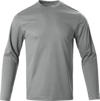 Generic T-shirt &agrave; manches longues pour homme, coupe d&eacute;contract&eacute;e, col rond, l&eacute;ger, respirant, s&eacute;chage rapide, d&eacute;contract&eacute;, professionnel, couleur unie, pour u
