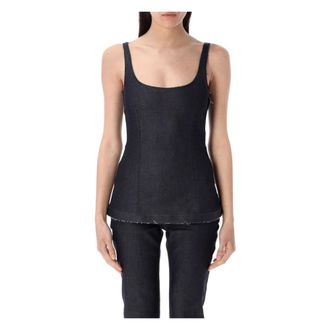 Marni Femme, Tops, Bleu, Taille: 36 FR Débardeur Trompe-loeil