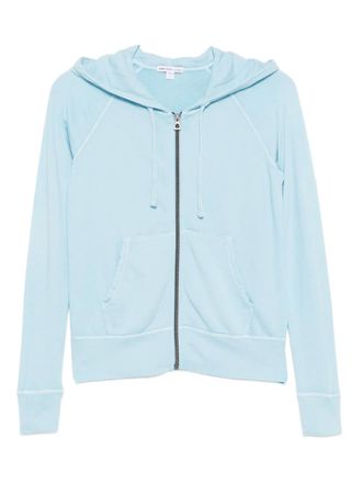 James Perse Vintage French Terry Kapuzenjacke - Schwarz