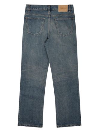 Celine Stone-Washed Denim Jeans - Blue
