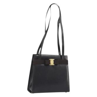 Ferragamo Sac port&eacute; &eacute;paule Pre-owned - Femme - Pre-owned - Brun - Taille: ONE Size