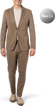 HUGO BOSS Herren Anzug braun Slim Fit