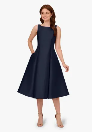 Adrianna Papell Abendkleid Sleeveless Tea Length Dress Schlicht, elegant, Alltagsstyle