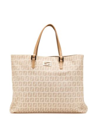 Fendi sac &agrave; motif Zucchino (2000-2010) - Marron