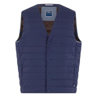 Fedeli Homme, Vestes, Bleu, Taille: 2XL Gilet Rembourr&eacute;