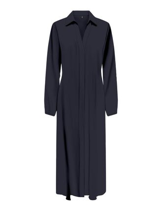 Only Damen ONLALMA Life VIS Kiara Shirt Dress SOLID Kleid, Night Sky, X-Small