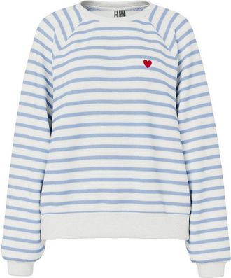 Pieces Sweatshirt PCGRETA LS EMB UB SWEAT FC Baumwollmischung, regular fit