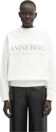 Anine Bing Jaci Sweatshirt - - Sweatshirts & Hoodies - Damen - Wei&szlig; - L