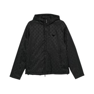 Emporio Armani Nylon Blouson Jacke - - Jackets - Herren - Schwarzk - 4XL