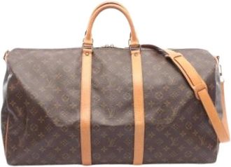 Louis Vuitton unisex, Pre-owned, Brun, Taille: ONE Size Pre-owned Keepall Bandouli&egrave;re 55