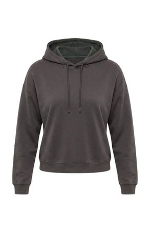 Trendyol Lang&auml;rmeliges Sweatshirt, regular fit - Grau
