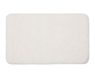 Gözze Tapis de Bain Deluxe à Poils Extra Longs, 100% Polyester (Microfibres), avec revêtement antidérapant, 50 x 70 cm - Crème